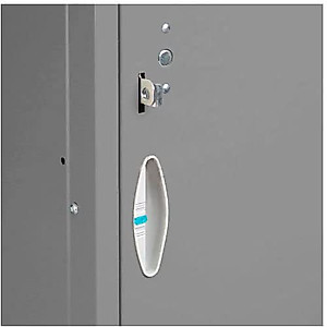 Global Industrial Double Tier Locker, 12x15x36, 6 Door Unassembled, Gray