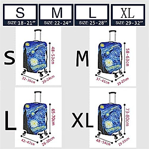 DISNIMO Cute Cat Luggage Cover for Kids Elastic Suitcase Covers for Travel Washable Baggage Covers Anti-scratch Suitcase Protector for Trunk Case Apply to 25-28 Inch Luggage