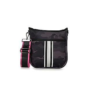 Jeri Prime Crossbody Tote by Haute Shore, Black Camo