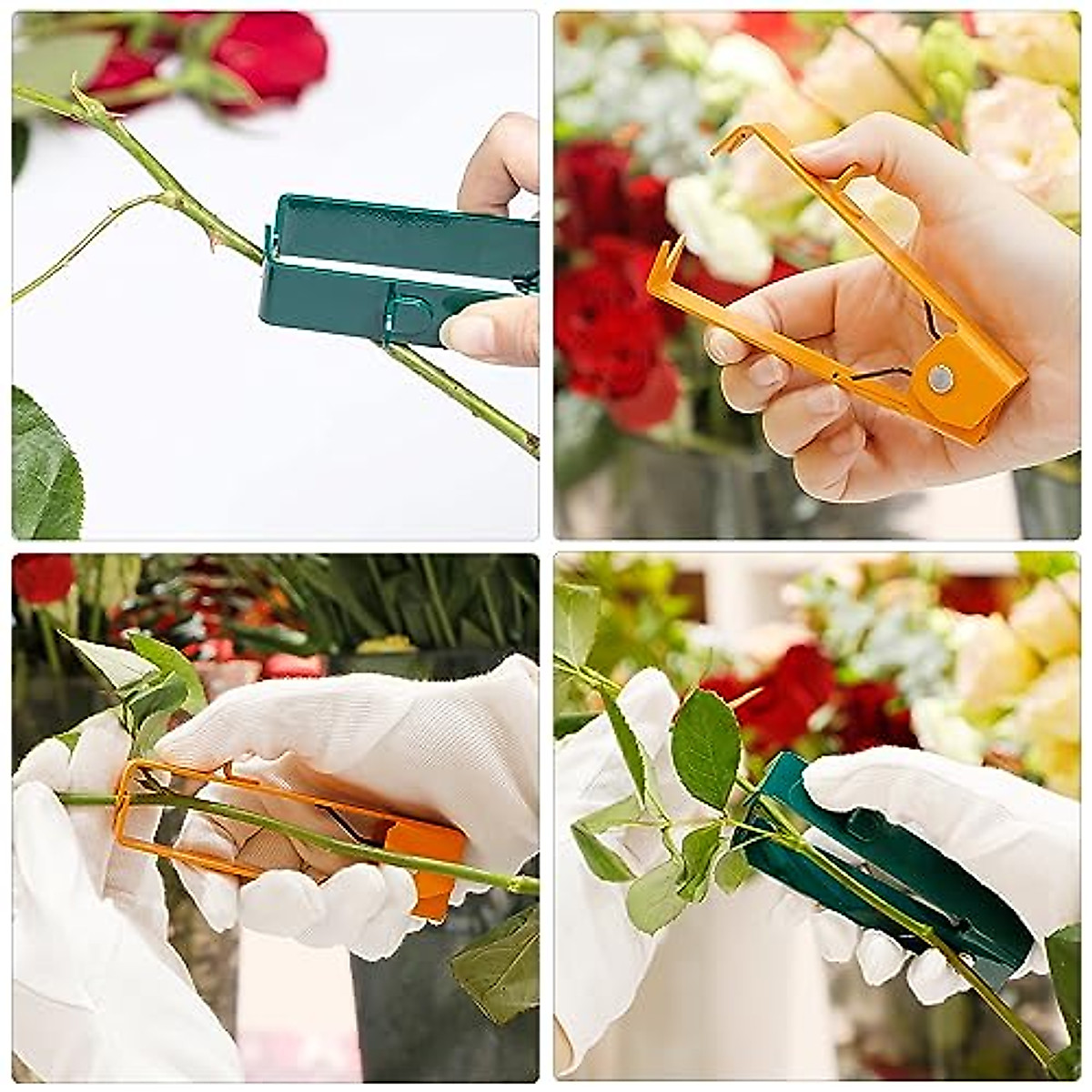 Metal Leaf Thorn Stripper Tool,Rose Stripper Tool, Rose Removing Burrs Pliers & Garden