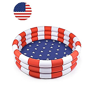 2 Intheanz Kiddie Pool Inflatable 49” X 12” Kids Swimming Pools, Inflatable Baby Ball Pit Pool, Breastmilk Cooler Bag with Ice Pack, Fit 4 Baby Bottles Up to 16 Ounce Insulated Breastmilk Storage Bag