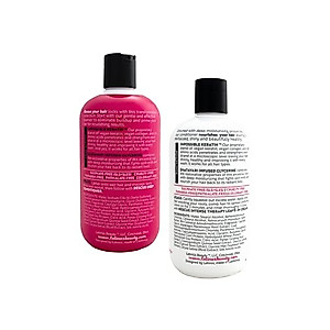 LATINUS BEAUTY RESCUE Impossible Keratin Anti-Frizz Shampoo and Conditioner Set for Dry, Damaged Hair (12 oz each)