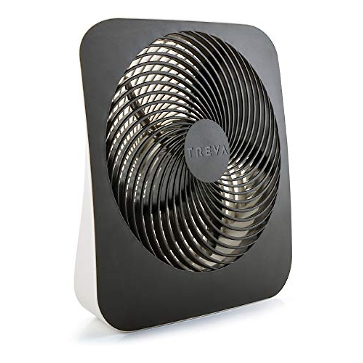 Treva 10-Inch Portable Desktop Battery Fan, Powered by Battery and/or AC Adapter - Air Circulating with 2 Cooling Speeds (Batteries Included)