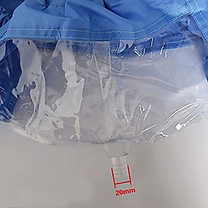 GOODTY Fishing Pole Bag,Fishing Rod Organizer Travel Camping Carry Case,Oxford Fabric Fishing Tackle Bag (Black)