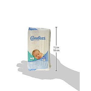 Comfees Baby Diapers for Newborns, 42 Count, Size N