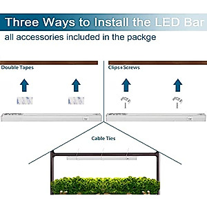 Barrina T5 Grow Lights, 5000K White Full Spectrum LED Grow Lights, 2ft 80W (8 x 10W) Plant Grow Lights for Indoor Plants, Plug and Play, 8-Pack
