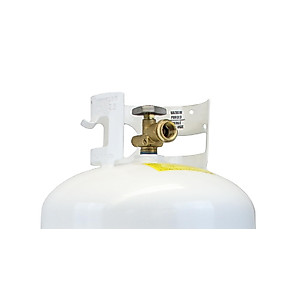 Flame King YSN401b 40 Pound Steel Propane Tank Cylinder with OPD Valve, White