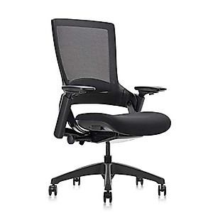 CLATINA Ergonomic High Swivel Executive Chair with Adjustable Height 3D Arm Rest Lumbar Support and Mesh Back for Home Office Black BIFMA Certification No. 5.1