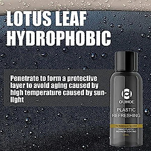 Lotifie Car Plastic Parts Refurbish Agent - Car Refurbishment Cleaning Agent,Car Plastic Refreshing Nano Plastic Refreshing, Car Restorer Cream Quick Restorer (50ML-3PC)