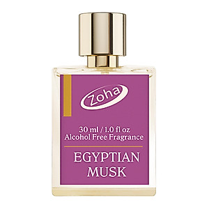 Zoha Egyptian Musk Perfume for Women and Men | Alcohol Free & Essential Oil Based Perfumes | Vegan & Long Lasting Perfume | Made in USA (30 ml/ 1.0 oz)