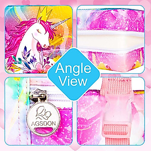 2PCS Booster Seat for Dining Table, Chair Increasing Cushion for Toddler Baby Kids, Portable Dismountable Adjustable Highchair Booster - Unicorn Pink