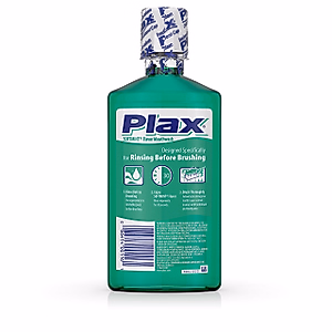 Plax Advanced Formula Plaque Lossening Rinse, Soft Mint, 16 Fl. Oz