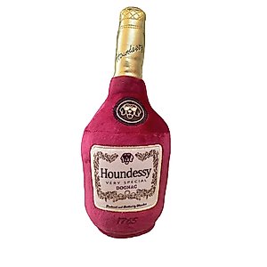 Houndessy Plush Toy - Funny Alcohol Dog Toy - Squeaky Dog Toys for Small, Medium, and Large Dogs - Dog Accessories - Puppy Supplies - Cool Puppy Toys