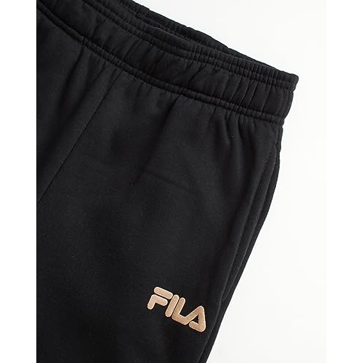 Fila Boys' Sweatsuit Set - 2 Piece Active Hoodie Sweatshirt and Jogger Sweatpants - Performance Activewear Set for Boys, 8-12, Size 8, Tan