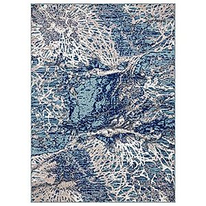 LUXE WEAVERS Beverly Collection Modern Area Rug 6494 Blue 8x10