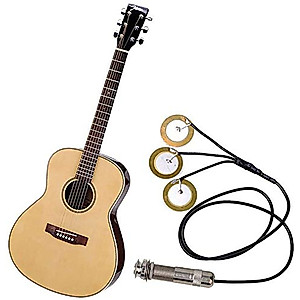 6.35mm Musical Instruments Pickups Piezo Microphone Contact 3 in 1 Self-adhesive Transducer Endpin Jack 1/4" for Guitar Violin Ukulele