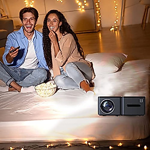 RCA RPJ167 WiFi Bluetooth Projector 4K Supported - HD Outdoor Projector 680ANSI Native 1080P, Home Theater Projector with 300" Display, Movie Projector for TV Stick, PS5, Laptop