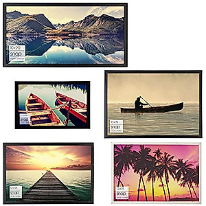 Gallery Solutions 12x18 Black Wood Wall Photo Frame