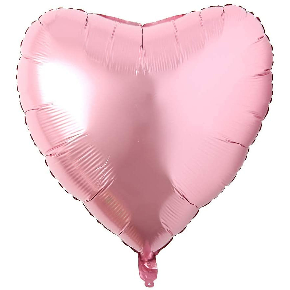[10 Pack] Heart Shape Foil Balloons, 18" Mylar Balloons Aluminum Foil Decorations for Birthday Party/Wedding/Engagement Party/Celebration/Holiday/Show/Party Activities (Pink)