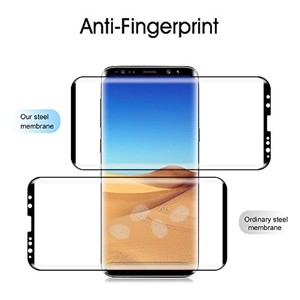 Galaxy S9 Screen Protector Tempered Glass, [Update Version] OTAO 3D Curved Dot Matrix [Full Screen Coverage] Glass Screen Protector(5.8") with Installation Tray [Case Friendly] for Samsung Galaxy S9