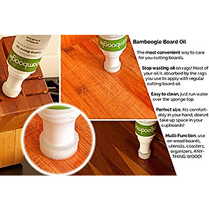 Bamboogle Butcher Block Mineral Oil - 2 Pack - No Mess Easy Applicator, white (VC2P-CBO-5)