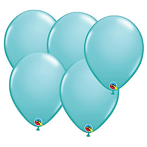 Qualatex 78079 Caribbean Blue 11"/ 11-inch Round Latex Party Balloons (Pack of 25)