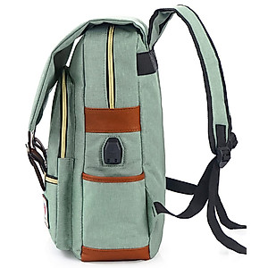 Xinveen Vintage Laptop Backpack Travelling Backpack Casual Daypacks School Shoulder Bag for Men Women Purple