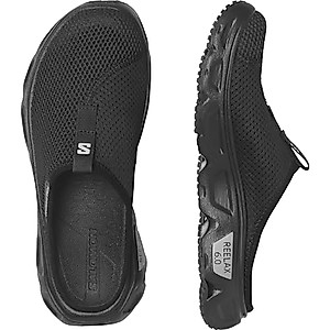 Salomon Women's Walking Loafer, Black/Black/Alloy, 9.5