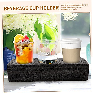 4pcs Milk Tea Cup Holder Beverage Cup Holder Drink Holder Take Out Drink Holder Take Out Fixing Trays Drink Carrier Holder Pearl Wool Coffee Tray Epe Foam Stand re-usable