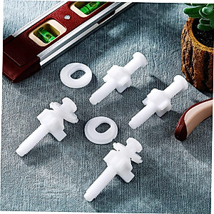 4pcs Toilet Screw Toilet Seat Accessory Toilet Seat Lid Fixing Screw Toilet Seat Cover Fixing Screw Toilet Seat Lid Screw Replacement Toilet Cover Screw Replacement