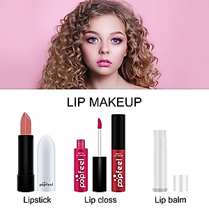 PHOEBE Makeup Advent Calendar Christmas Gifts Teenage Girls All-in-one Makeup Kit Surprise Gift Christmas Countdown Calendar Gifts Include Lip Gloss, Foundation, Concealer, Mascara, Eyebrow Pencil