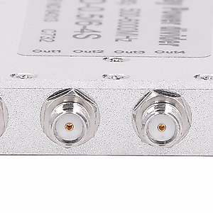 Power Splitter, Good Stability 4-Way SMA Microstrip Power Splitter Low Insertion Loss Wide Operating Frequency WIFI5.8 for Multiple Use WIFI2.4 High Gain