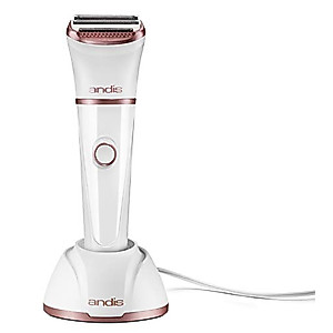 Andis 31015 Close Curves Electric Shaver for Women - Perfect for Legs, Bikini Area & Underarms Hair Removal - Rechargeable Cordless Wet & Dry Shaver, Lightweight - 6 Piece Kit