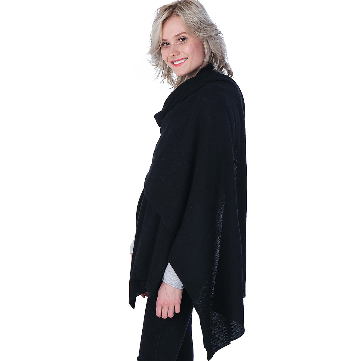 cashmere 4 U 100% Pure Cashmere Wrap Shawl- Extra Large Stole Scarf for Woman