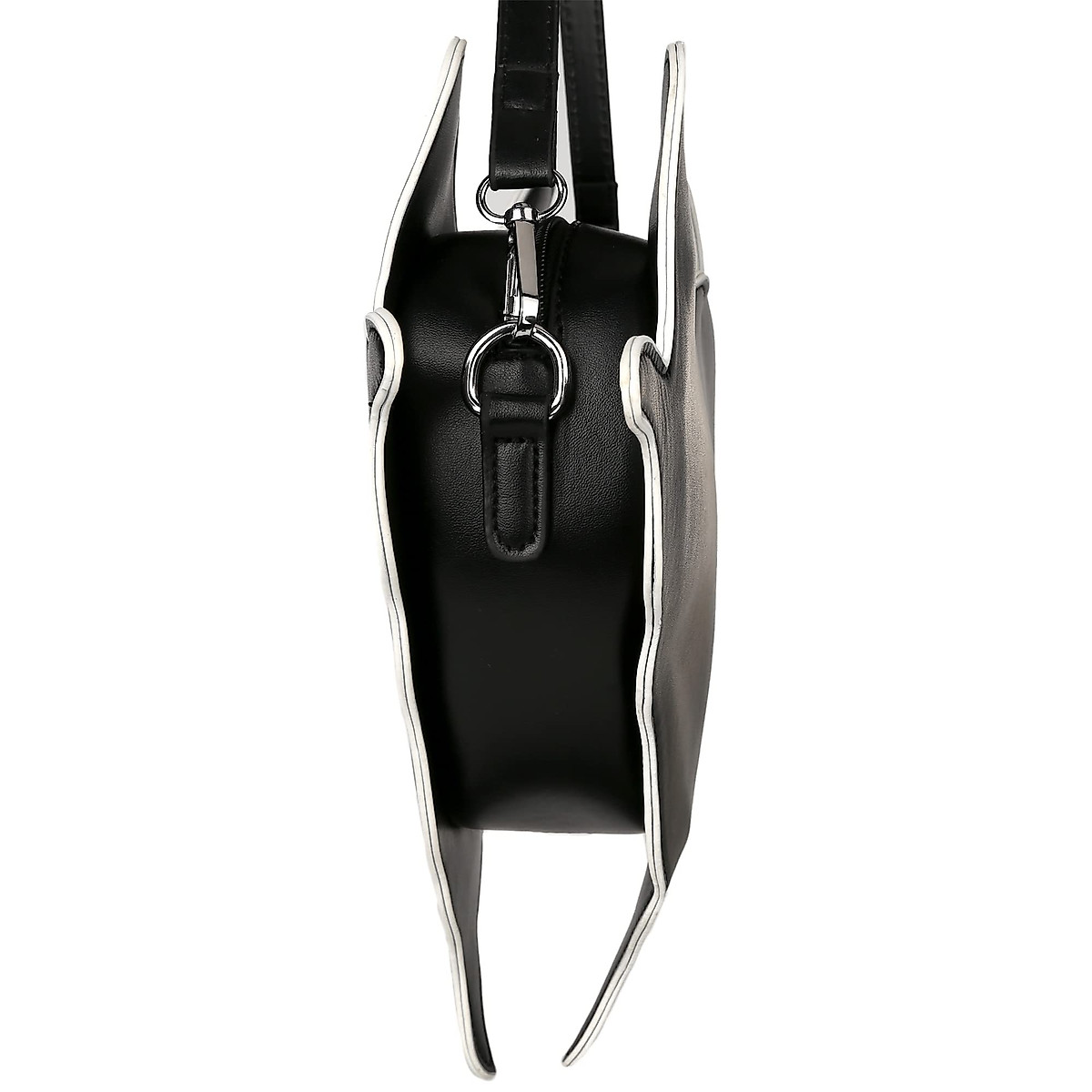 QiMing Ghost Shoulder Purses,PU Specter CrossBody Bag for Girl Women(Black)