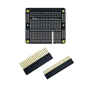MakerSpot Prototyping Board for Raspberry Pi 2 Pi 3 A+ B+ Pi4 v2.2 Soldered with Female Connectors with Pin Header Set in Extra Long & Short Length