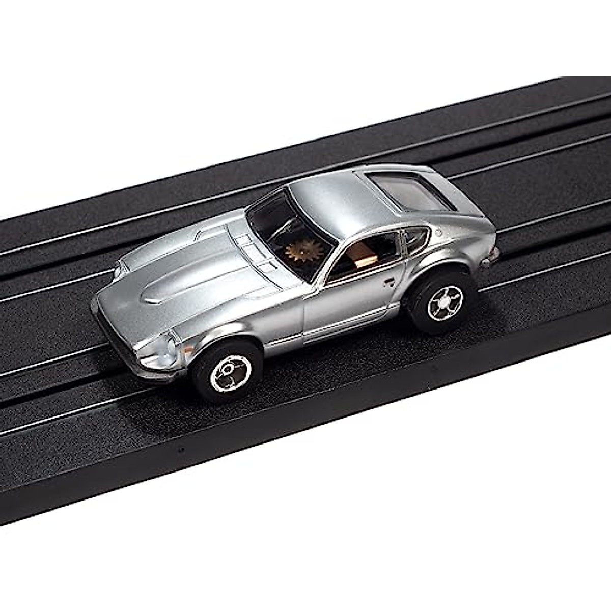 Auto World Xtraction 1973 Datsun 240Z Factory (Silver) HO Scale Slot Car