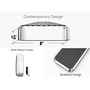 APS Premium 5in Stainless Steel Running Boards Compatible with Chevy Silverado GMC Sierra Crew Cab 19-24