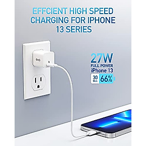 30W USB C Charger, EHO Mini GaN II USB C Wall Charger, Compact PPS Fast Charger Power Adapter Compatible with iPhone 12 13 Pro Max, MacBook Air, Galaxy S22/S21/S20, Note 20/10+, Pixel 6 Pro and More