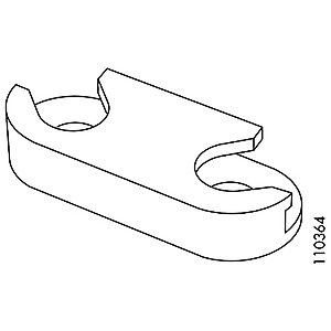 Spare Hardware Parts HEMNES Shoe Cabinet Hinge (Replacement for IKEA Part #110364) (Pack of 2)
