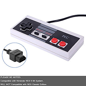 NC Classic NES Controllers for NES 8 Bit Entertainment System Console Control Pad(2PCS)