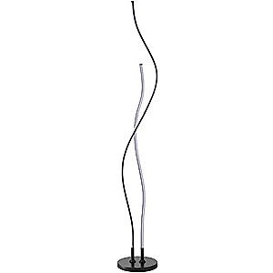 JONATHAN Y JYL7008B Cairo 63.75" LED Integrated Floor Lamp, Modern, Contemporary, Elegant, Office, Living Room, Family Room, Guest Room, Dining Room, Bedroom, Hallway, Foyer, Gold