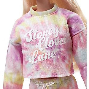 Barbie Signature Stoney Clover Lane Doll Wearing Tie-Dye Loungewear & Duffle Bag