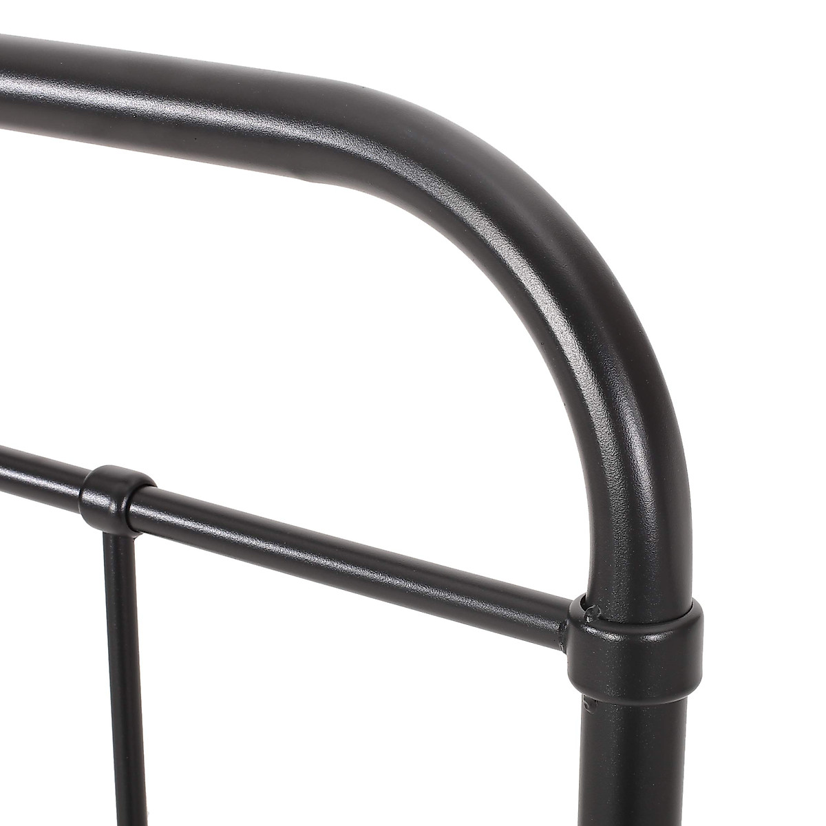 GDF Studio Industrial Iron King Headboard, Flat Black