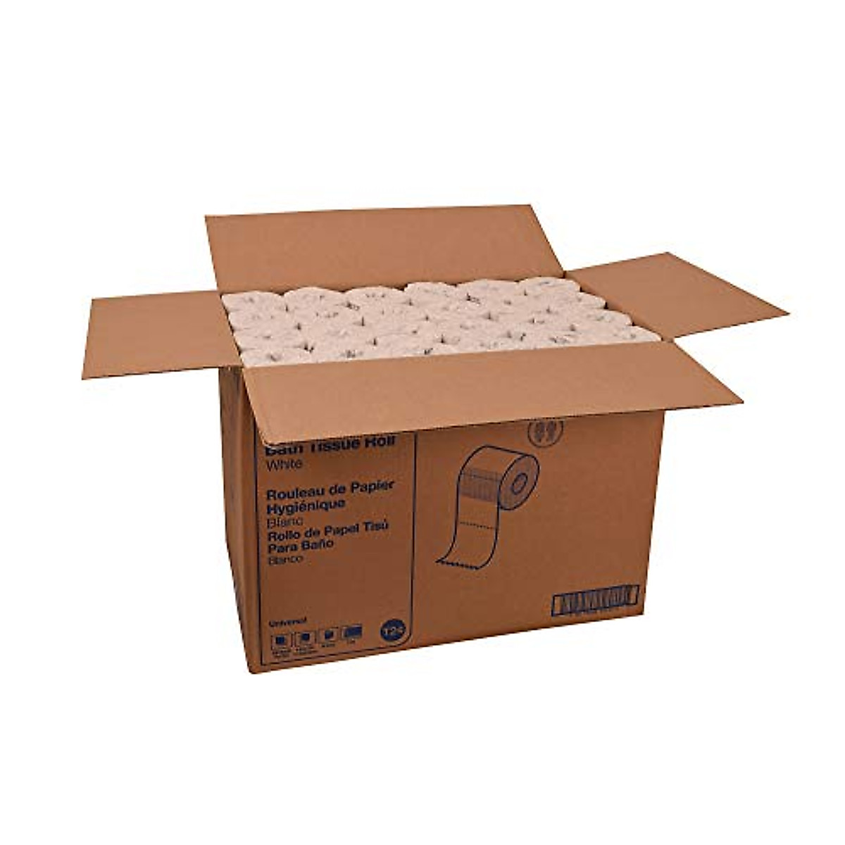 Tork Bath Tissue Roll Universal 2-ply For everyday use at home Biodegradable 4.375x3.75", 500 sheets/roll, 96 rolls/case