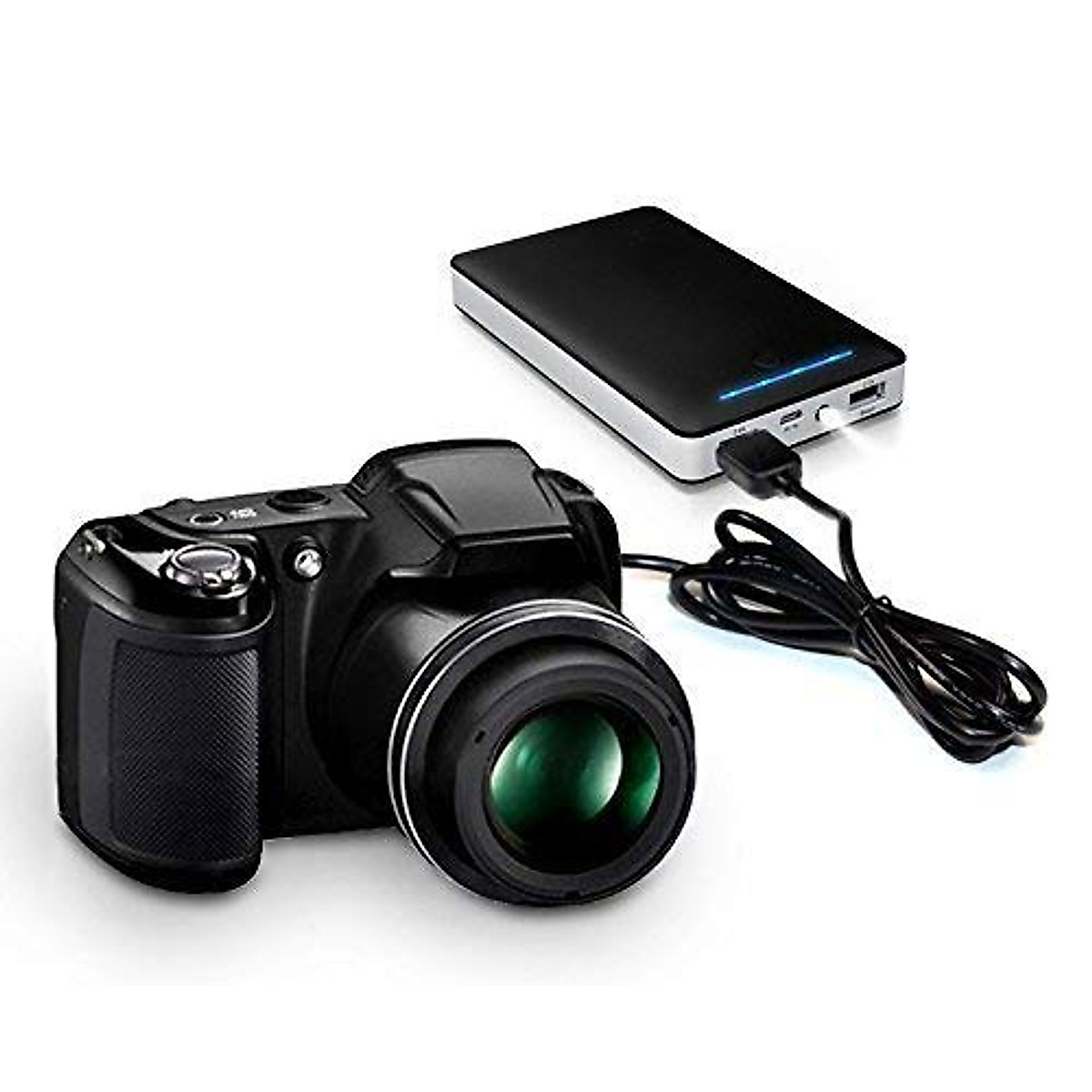 HQRP USB Charging Cable compatible with Nikon COOLPIX L100 L105 L110 L120 L310 L320 L330 L340 L810 L820 L830 L840 S830 B500 Digital Camera 25803 VEB-006-EA EH67 EH-67 AC Adapter Power Supply Cord