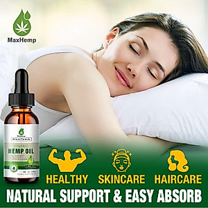 (3 Pack) Hemp Oil Organic Premium - 2,800,000 Maximum Strength - 100% Natural Hemp Drops Tincture - Hemp Oils with Vegan, Non-GMO, Grown and Made in USA