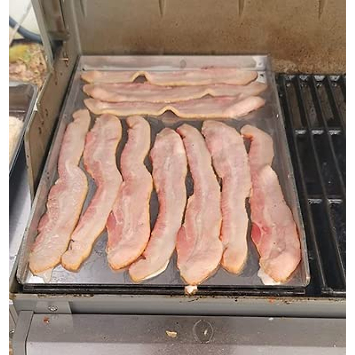 Shengyongh 17.2 inch Stainless Steel Griddle Pan Replacement for Weber Spirit 300 series, Spirit 700, Genesis Silver B/C, Genesis Gold B/C, Genesis Platinum B/C (2005 model Year)