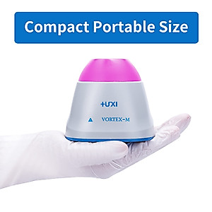 Mini Vortex Mixer HuXi Lab Vortex Shaker, 3000RPM Portable Vortexer with Touch Function for Nail Polish, Eyelash Adhesives, Pigments, Acrylic Paints Mixing, Test Tubes and Centrifuge Tubes 50ML