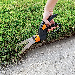 Fiskars 92146964J Garden, Shear Ease 360 Degree Swivel Grass Trimmer, Black